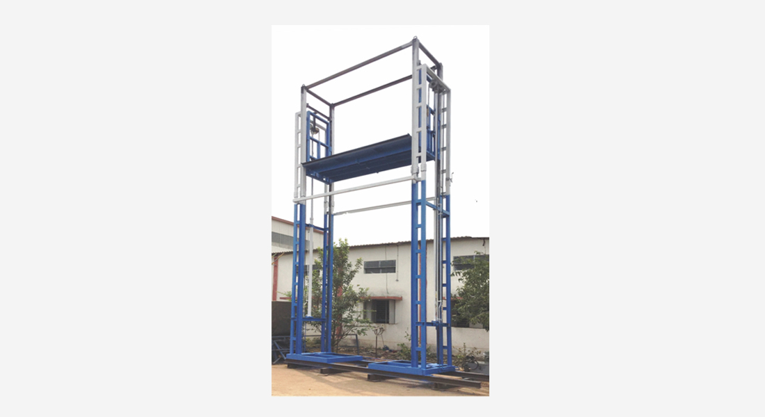 Four Post Hydraulic Goods Lift Manufacturer - Isha Engg & co